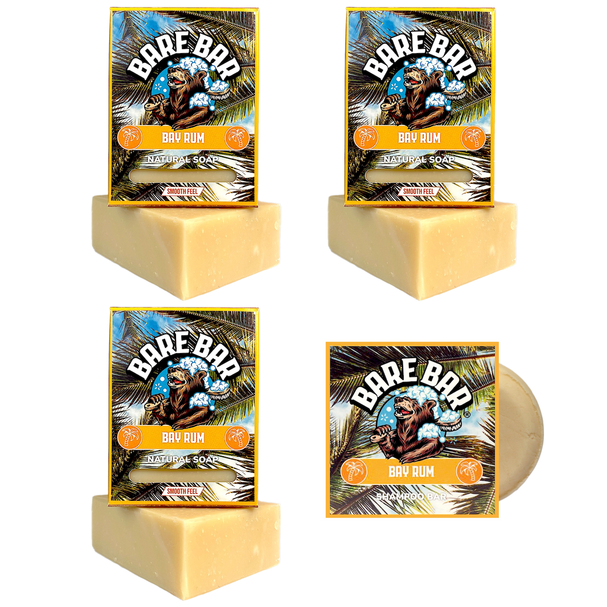 BARE BAR | Bay Rum Natural Soap Bundle – BARE BAR