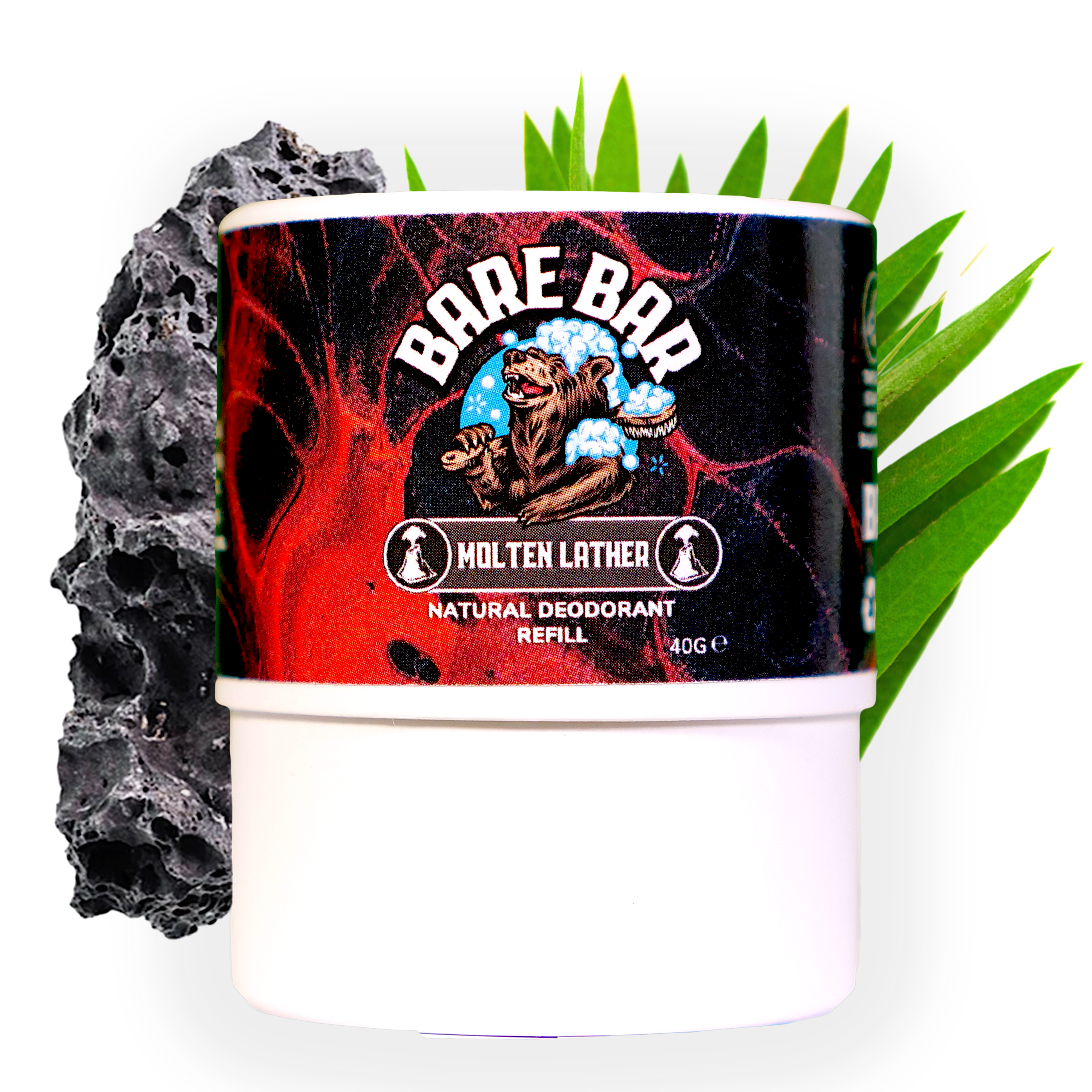 Bare Bar™ Natural Deodorant for Men | Molten Lather Deo Refill System ...